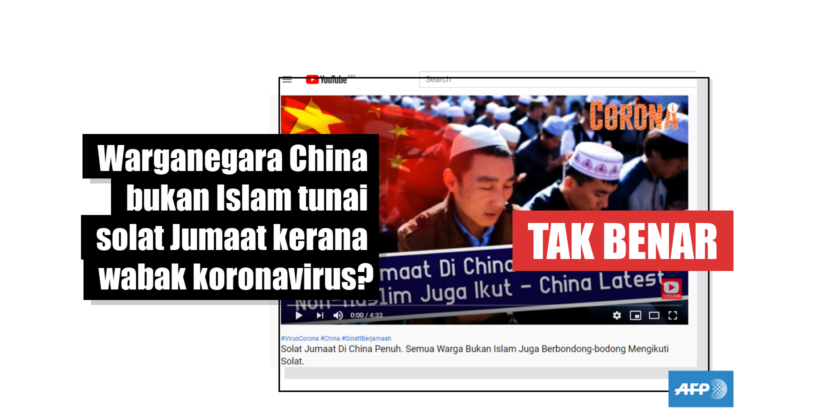 Video ini menunjukkan solat sunat Aidilfitri di China pada Jun 2019 ...