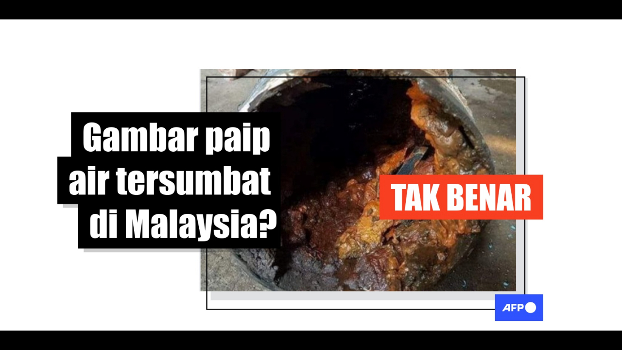 Ini adalah foto paip air di Thailand, bukan di Malaysia | Semakan Fakta